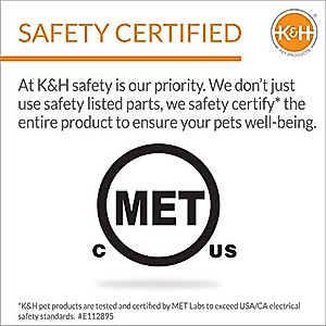 K&H PET PRODUCTS Pet Bed Warmer Gray X-Large 15.75 X 25.5 Inches