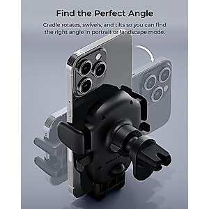 iOttie Easy One Touch 6 Air Vent Car Phone Mount - Universal Cell Phone Holder for iPhone, Google, Samsung, Moto, Huawei, Nokia, LG, and All Other Smartphones