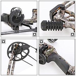 Lanneret Compound Bow and Archery Sets - Right Hand Archery Compound Bows 0 - 70 lbs Draw Weight Adjustable for Adults and Beginners，Hunting Bow Kit for Beginner Camouflage