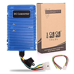 10L0L Golf Cart Voltage Reducer 36V 48V to 12V 30A 350W, Universal DC Step Down Converter, Regulator, Transformer for Yamaha EZGO Club Car