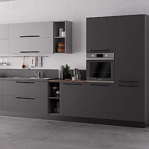 Peaha 10 Pack Black Finger Pulls Edge Pulls for Cabinets Kitchen Cabinet Handles Black 5 Inch Drawer Pulls Black Cabinet Handles