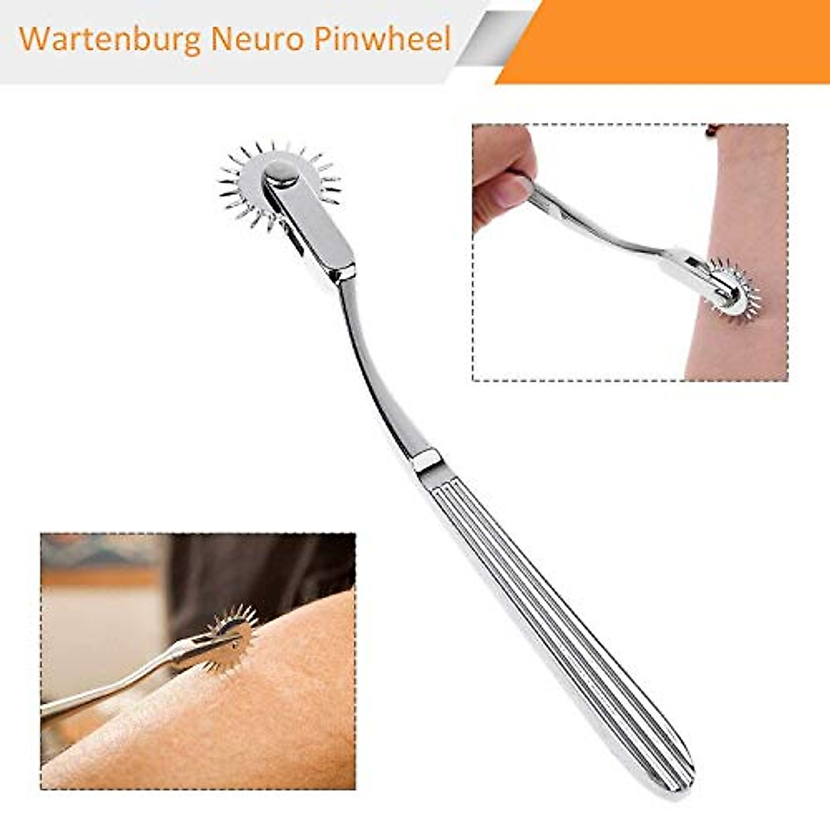 Wartenburg Neuro Pinwheel Stainless Steel Diagnostic Instrument Pinwheel Pin Wheel Gear Roller Rolling for Testing Nerve Sensitivity. 1 Round