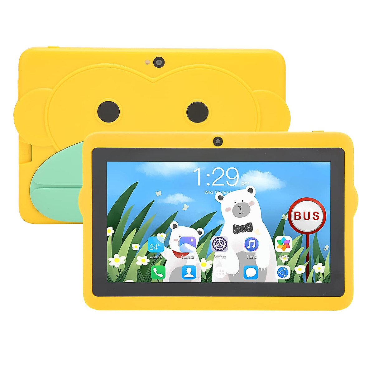 MAVIS LAVEN Kids Tablet, 2GB 32GB Toddler Tablet 5G WiFi Dual Band 100‑240V for Android10 for Home (US Plug)