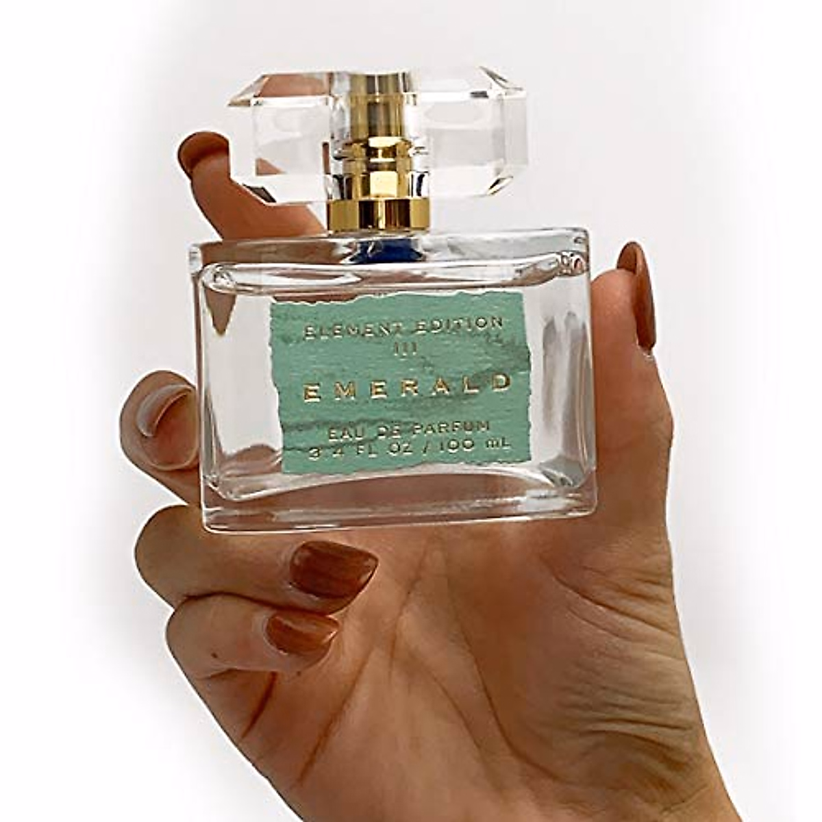 Tru Fragrance Beauty Element Edition Women's Perfume Spray - Emerald, 3.4 oz 100 ml - Calming and Relaxing Fragrance with a Blending of Mandarin, Orchid, and Amberwood