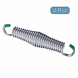uxcell 2Pcs Porch Swing Springs, 1300 Lbs Capacity Galvanized Iron Swing Hangers for Ceiling Mount Swing Hammock Hanging Chair Sandbags, Silver