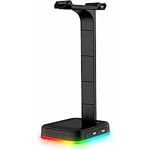 ANIIC Headset Stand RGB Headphone Stand Over-Ear Headset Desk Bracket Earphone Holder Display Shelf USB Support Gaming PC Accessories Headphone Stand