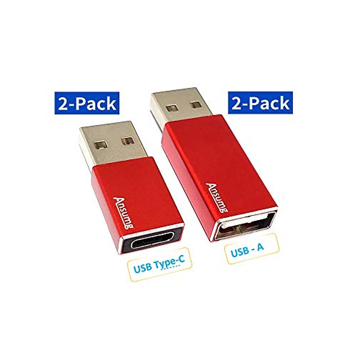 Data Blocker. USB A & USB C Data Blocker for Any USB C Mobile Phone Quick Charge (4-Pack), Protect Against Juice Jacking, Refuse Hacking, Only Provide Safe Charging.