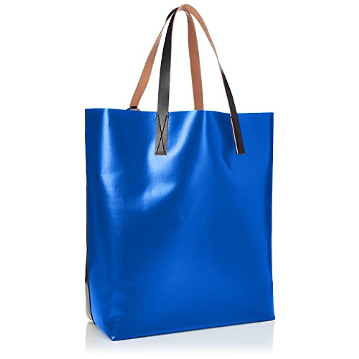 Marni SHMQ0000 SHOPPING BAG Tote Bag, Black + Royal+Black