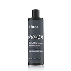 edgy DIFIABA Charcolite Cool Toning Anti-Brass Shampoo & Conditioner DUO SET w/ Restorative BondPlex (w/ Sleekshop Teasing Comb) Charcoal Kit Bond Plex (8.5 oz + 8.5 oz)