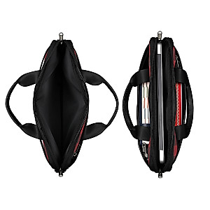 Grid Print Laptop Computer Bag Waterproof Shoulder Messenger Bag 13-15 inch Durable Laptop Tote Bag with Shoulder Strap Handle Lightweight Crossbody Briefcase