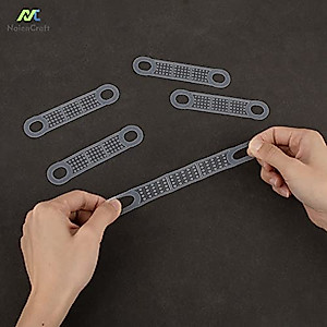 NaienCraft, Pack of 120 Clear Non-Slip Rubber Clothes Hanger Grips Silicone Shoulder Strips Hanger Strip for Wood Plastic Hangers Hanging Accessories