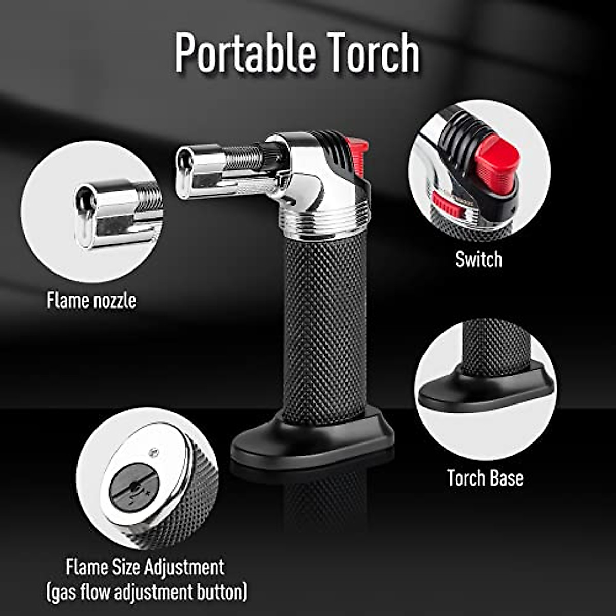 Cocktail Smoker Kit with Torch, whiskey smoker kit with 4 Flavors Wood Chips of Oak, Walnut, Pearwood, Mahogany, Old-fashioned Smoker Kit with a Diamond Shaped Wood Chimney, 4 Ice Stone, Mother's Day Father's Day Gifts for Men, Dad, Husband, Mum, (Without