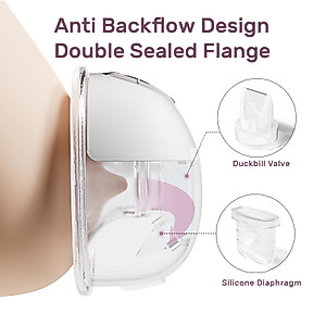 NCVI Breast Pump Hands Free, Wearable Pumps S32 for Breastfeeding, Electric Breast Pump with 4 Modes & 9 Levels, Wireless Portable Breast Pump with LCD Display, 24mm Flange, Quiet & Discreet, 2 Pack