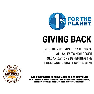 True Liberty All Purpose Plastic Bags for Trash, Yard Waste, Food Storage, Baking, Brining or Roasting, 3 Gallon, 25 Pack