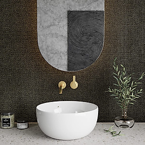 CRE8TIVE 24"x118" Black Gold Grasscloth Textured Wallpaper - Stick and Peel Fabric Linen Herringbone Removable Wallpaper - Self Adhesive Metallic Black Contact Paper for Bedroom Cabinets Walls