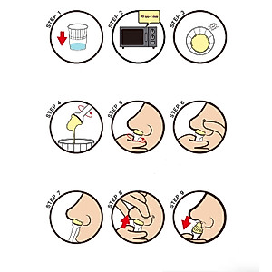 DHI NOSE HAIR WAX KIT FOR MEN & WOMEN, Quick and Easy Hair Removal of Nose Hair, 20 Applicator Sticks