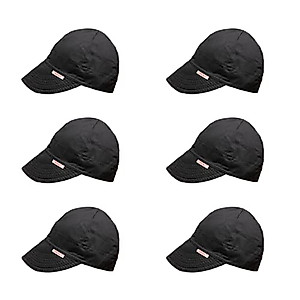 Comeaux Caps Reversible Welding Cap Solid Black 7 7/8 (6)