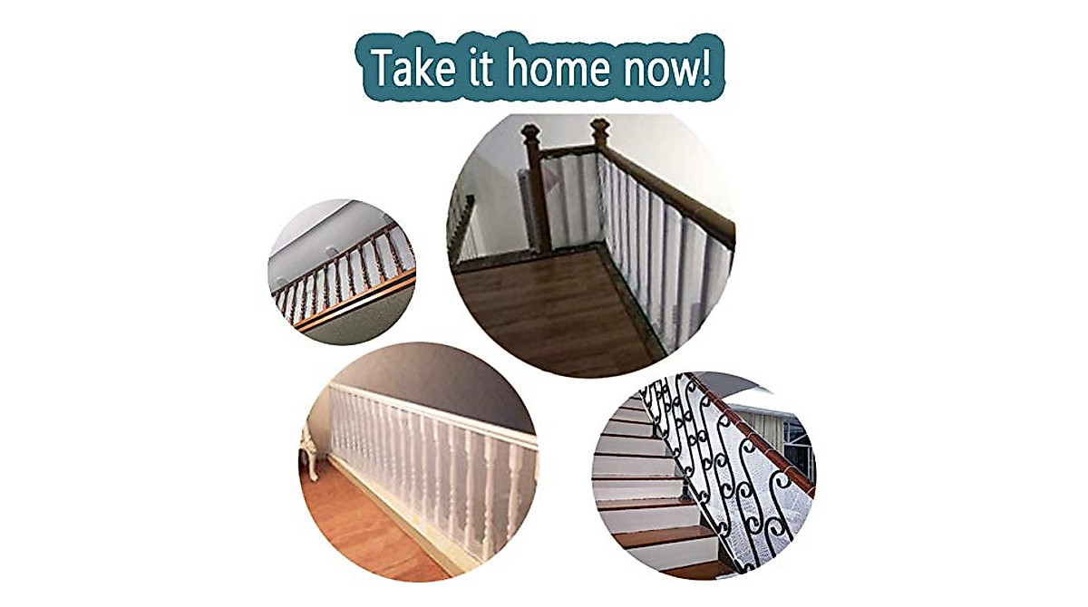 Child Safety Rail Net for Balcony, Patios, Railing and Stairs. Security ...
