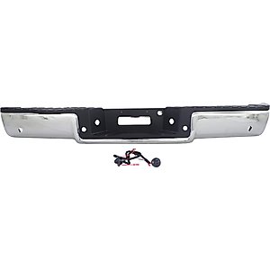 Garage-Pro Step Bumper Compatible with 2004-2006 Ford F-150, Fits 2006 Lincoln Mark LT Steel, Chrome, Hitch Style, with Rear Object Sensor Holes, (F-150, To 8-8-05/Mark LT, To 8-7-05), Styleside