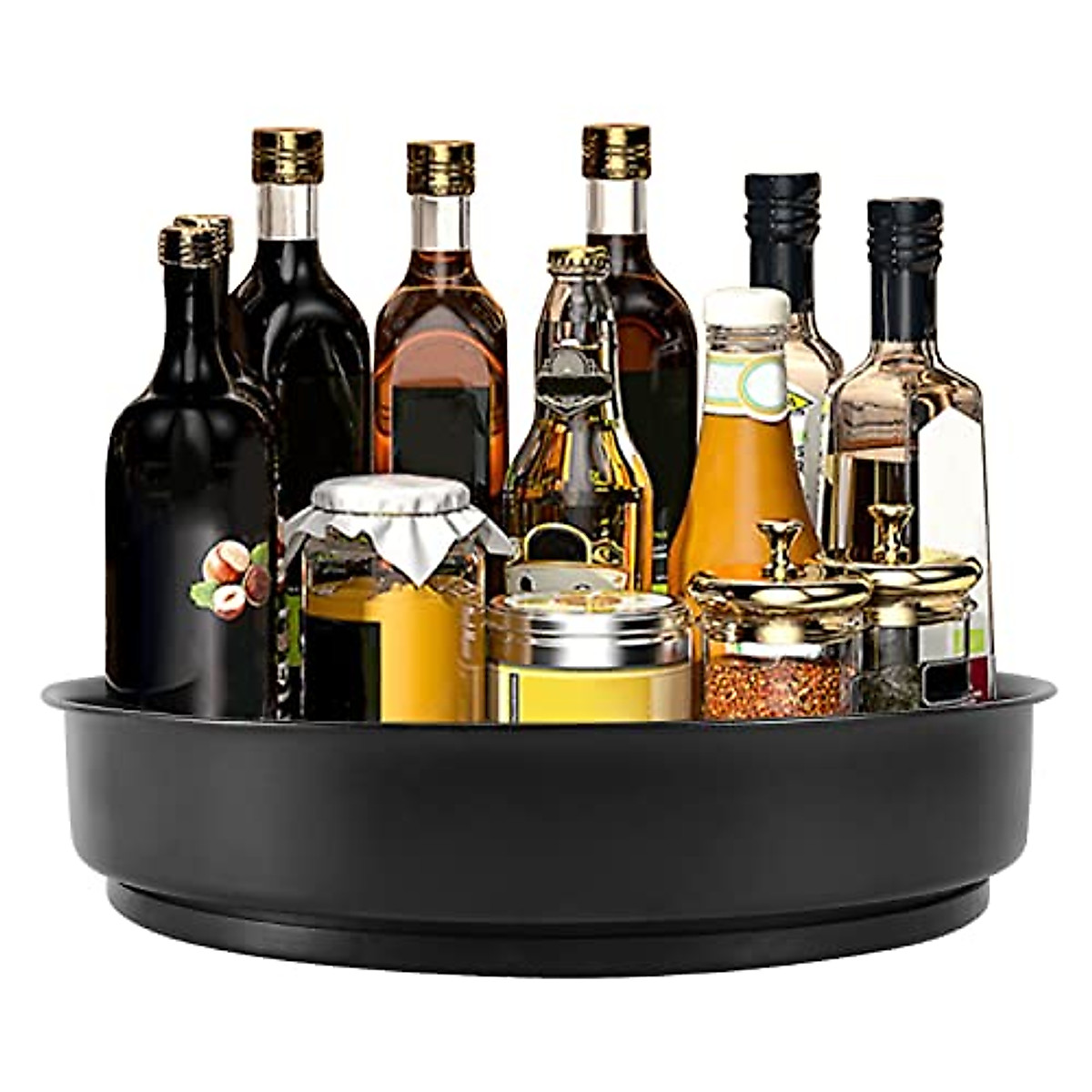 Lazy Susan Organizer, Rotating Lazy Susan Turntable Organizer Spice Turntable for Pantry Cabinet Condiment Kitchen Refrigerator, 10"