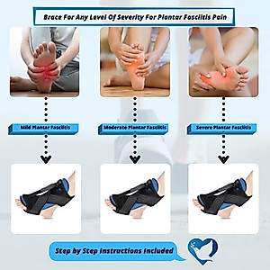 Plantar Fasciitis Night Splint - 2022 Night Splint For Plantar Fasciitis Splint Night Relief for Drop Foot - Adjustable Plantar Fasciitis Brace Night Splint for Plantar Fasciitis Men and Women Achilles Tendonitis Relief