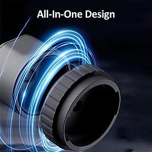 Vacuum Jar Sealer, Mason Vacuum Sealer Kit, Electric Mason Jar Vacuum Sealer for Wide Mouth and Regular Mouth Mason Jars, Comes with 10 Lids (Black)