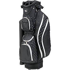 RJ Sports PARADISE 9" Deluxe Ladies Cart Bag, Polk A Dot, 9