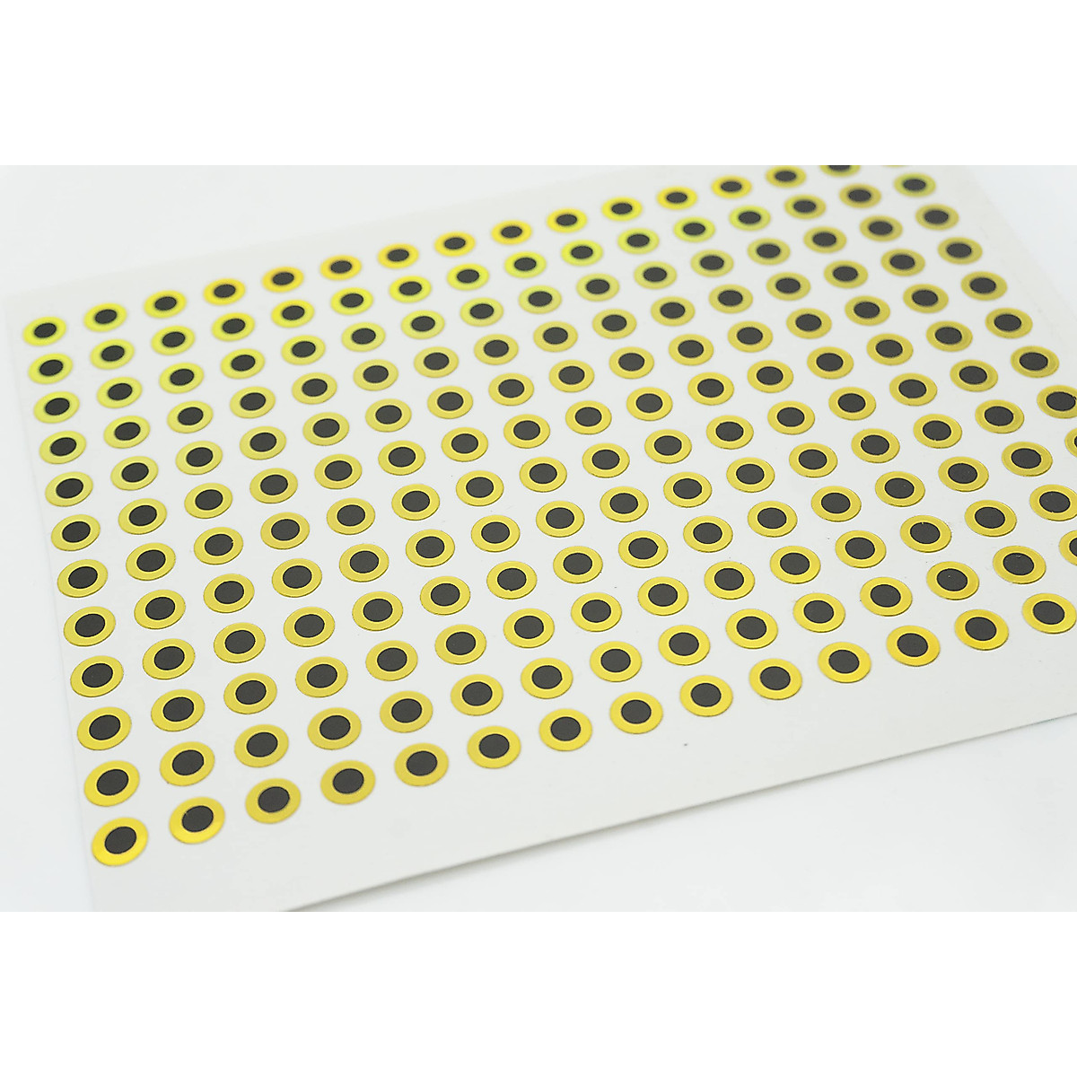 2MM-20MM Fishing Lure Eye Gold Colour 2D Flat Eye Fishing Eyes 2D Holographic Lure Eyes Making Fly Tying Fake Fish Eyes DIY Lifelike Realistic Artificial Holographic Fake Eyes (4MM-500PCS)