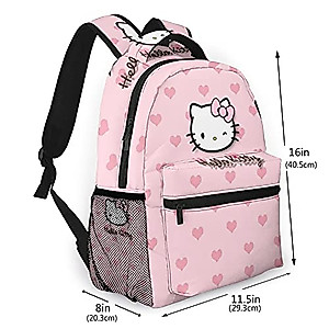 Hello Kitty Backpacks Rucksack Animals High Capacity Bags Travel Girls