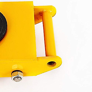 8T 17600lb Industrial Machine Dolly Skate Roller Machinery Mover 360° Rotation Cap