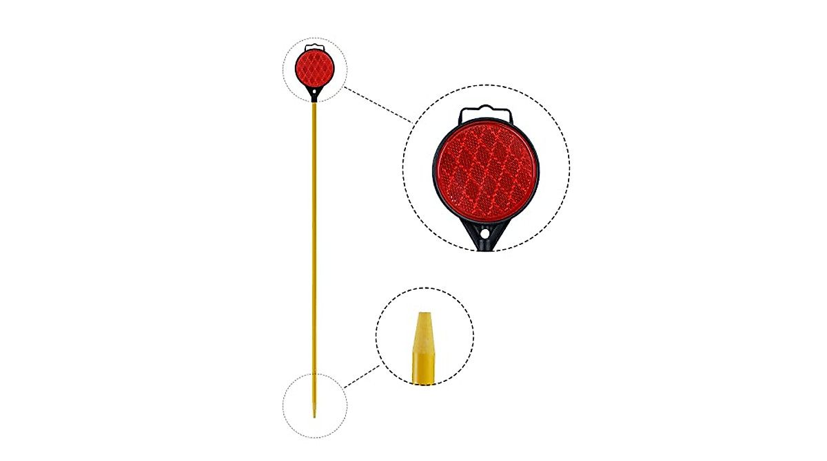 Orange Driveway Reflectors - Enhance Safety & Visibility