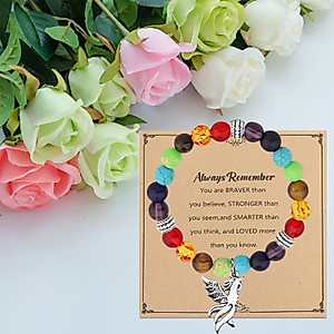 MYOSPARK Phoenix Bracelet Phoenix Bird Charm Phoenix Lover Gift Rising Phoenix Rebirth Inspirational Jewelry Gift (Phoenix bead BR)