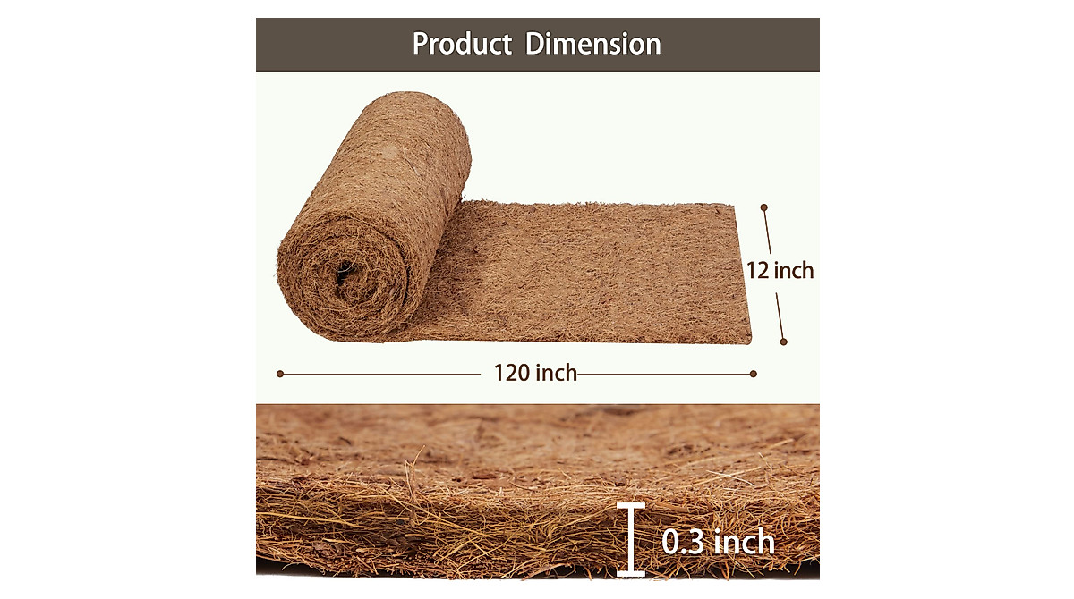 GreatBuddy Coco Liner Roll - Natural Coconut Fiber Mat