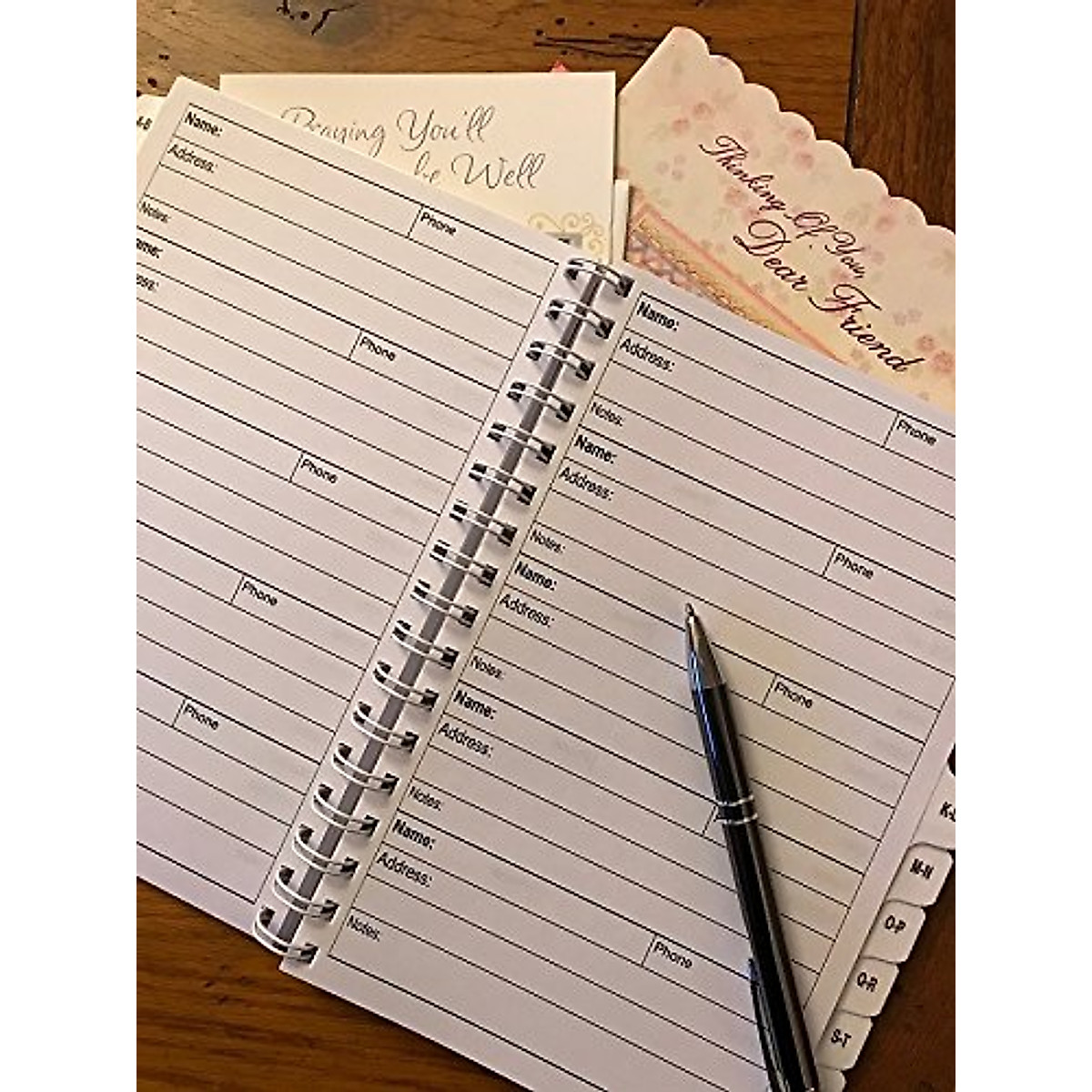 Large Print Address Book with A-Z Tabs Birthday Anniversary Calendar Family Record Keeper Personalized Gifts