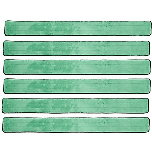 Real Clean 48 inch Microfiber Dry Dusting Mop Pad for Flat Mop Frames (Pack of 6)
