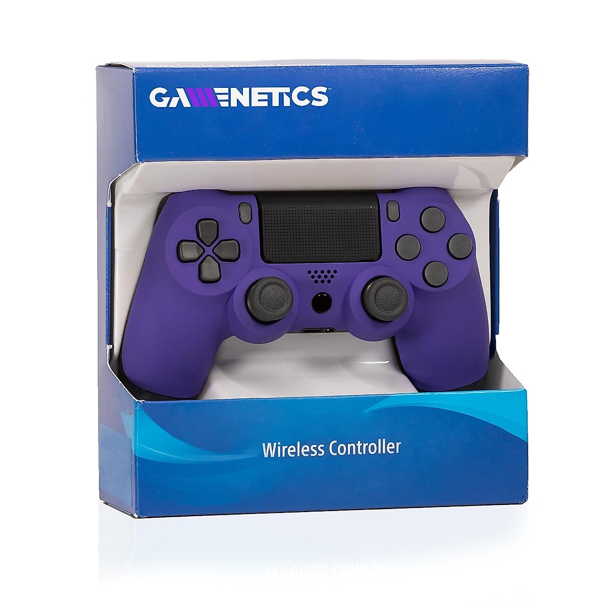 Gamenetics Compatible with Custom Purple Soft Touch Official Wireless Bluetooth Gamepad Controller PS