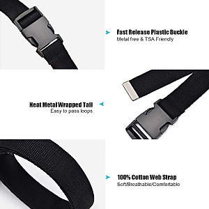 XZQTIVE Causal Clip Buckle Belt for Women Men Streetwear Style Cargo Pant Belts For Jeans Dresses