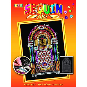 Sequin Art Orange Jukebox Sparkling Arts & Crafts Picture Kit