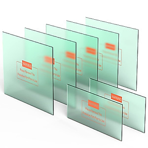 TOOLIOM Auto Darkening True Color 1/1/1/2 Battery Powered Welder Mask Hood & 5 Pcs Replacement Viewing Screen Outer Protective Lens and 2 Pcs Inner Lens for TL-L600A Welding Helmet