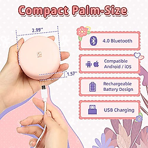 HPRT Label Maker Machine with 4 Tapes, H11 Bluetooth Cute Label Makers, Compatible with Android iOS Waterproof Multiple Templates for Home Organization Office Labeling Inkless