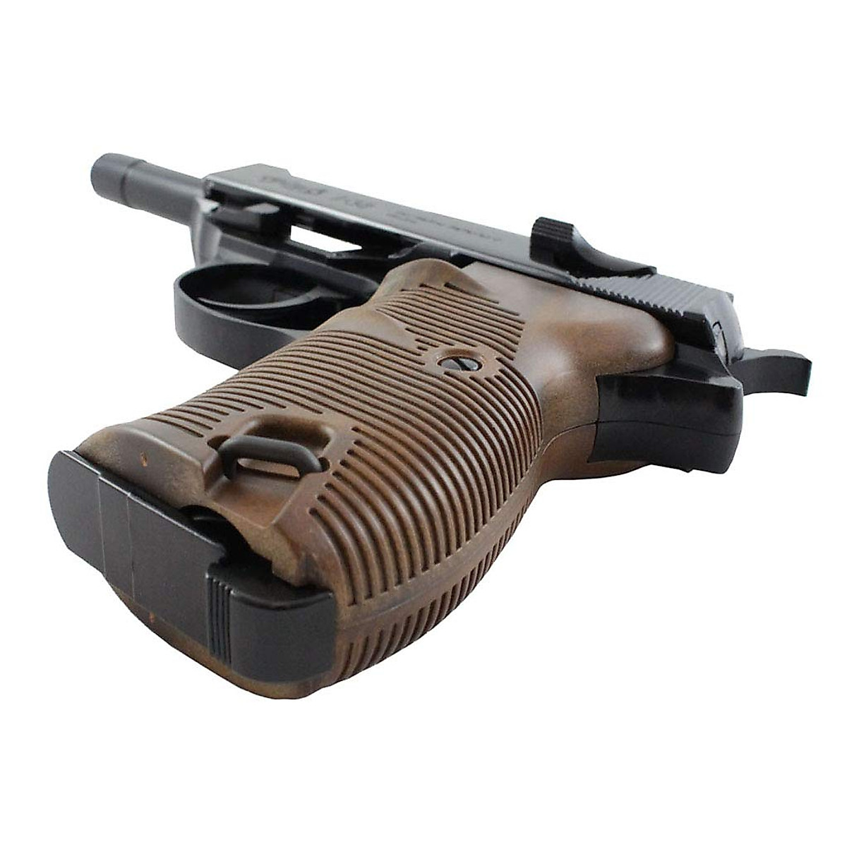 Wearable4U - Umarex Walther P38 Semi Auto CO2 Air Pistol BB Airgun Blowback Pistol Set with 5X 12gr CO2 Tanks and Pack of 1500 4.5mm (.177) Steel Umarex Precision BBS Bundle