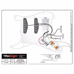 ToneShaper Guitar Wiring Kit, For Fender HSS Stratocaster, HSS2 (Auto-Split Wiring)