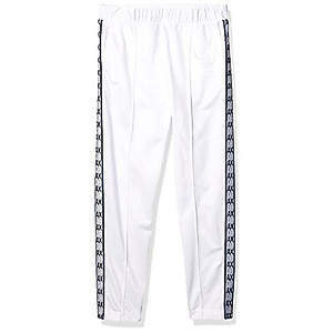 A|X Armani Exchange Men's Polyester Tricot Draw String Trouser, White, M