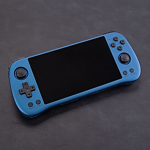 DECI Powkiddy X55 Handheld Retro Gaming Console with 20000 Games, 16G+128G 5.5 Inch Video Arcade Emulator with Storage Handbag Bag, 2.4G Wireless Gamepad, Tempered Glass Screen Protector