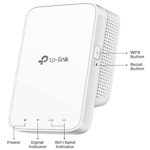 TP-Link AC1200 WiFi Extender (RE300), Covers Up to 1500 Sq.ft and 25 Devices, Up to 1200Mbps, Supports OneMesh, Dual Band Internet Repeater, Range Booster