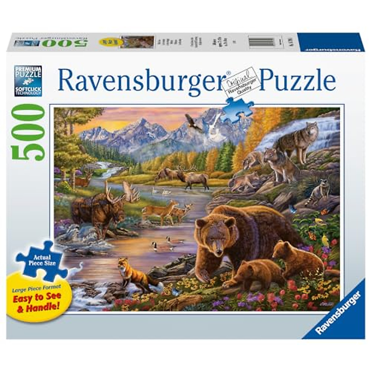 Ravensburger Wilderness 500-Piece Large Format Jigsaw Puzzle | Ideal for Adults | Unique Softclick Technology Vibrant Imagery | FSC-Certified Materials - 16790