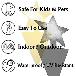 Super Nova & Co. 30pk Sticky Fruit Fly Traps Star-Shaped Indoor Plants Outdoor Garden Double-Sided Adhesive Flying Gnat Insect Pest Management Catcher Non Toxic Odorless Waterproof UV-Resistant 3x5”