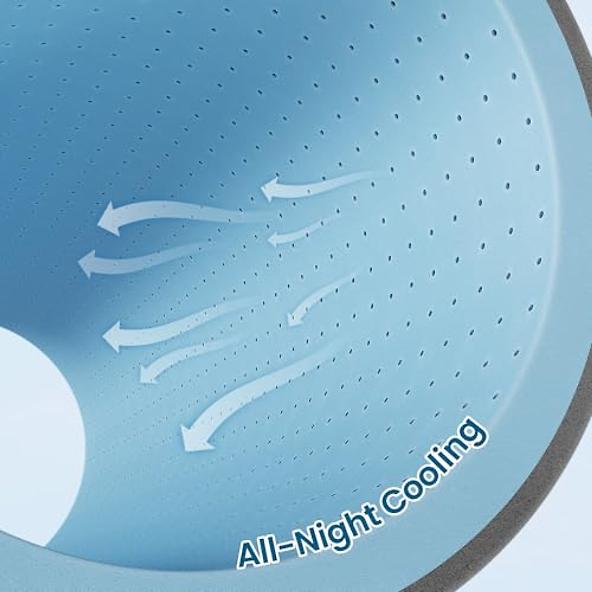 Maxzzz 3 Inch Memory Foam Queen Mattress Topper - Medium Firm Cooling Gel-Infused Memory Foam - Pressure Relieving - Dorm Room Essentials - CertiPUR Certified-Queen, Blue