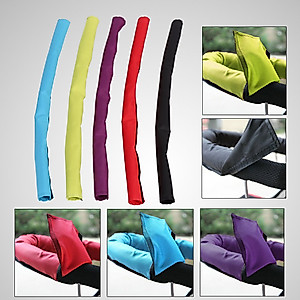 Baby Pushchair Stroller Fabric Handle Bar Pushchair Handlebar Warmer Gloves Cover (Black)