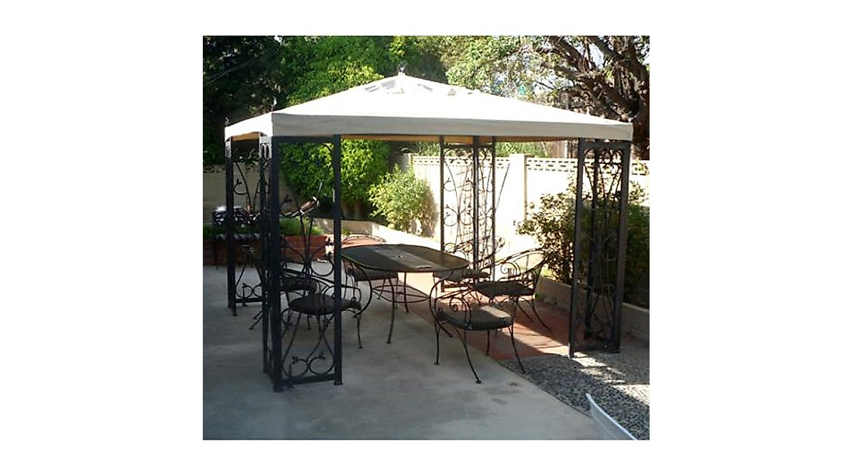 Garden Winds Fleur De Lis Gazebo Canopy Replacement - Durable RipLock ...